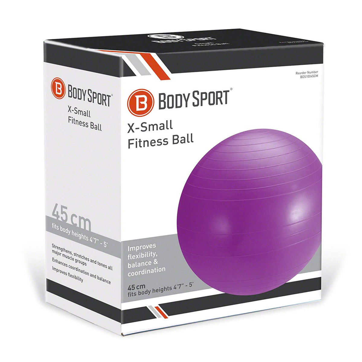 BodySport® Exercise Ball With Pump - 45CM | Active Recovery Essentials