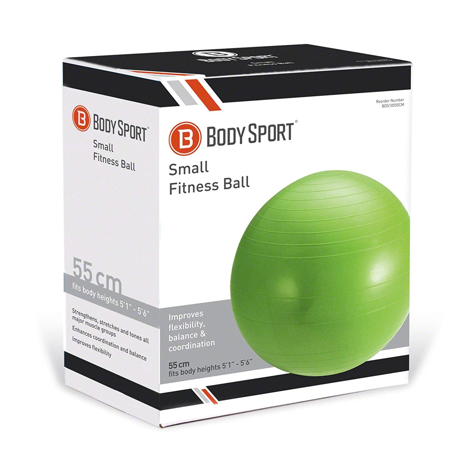 Body Sport® Exercise Ball With Pump - 55CM | Active Recovery Essentials