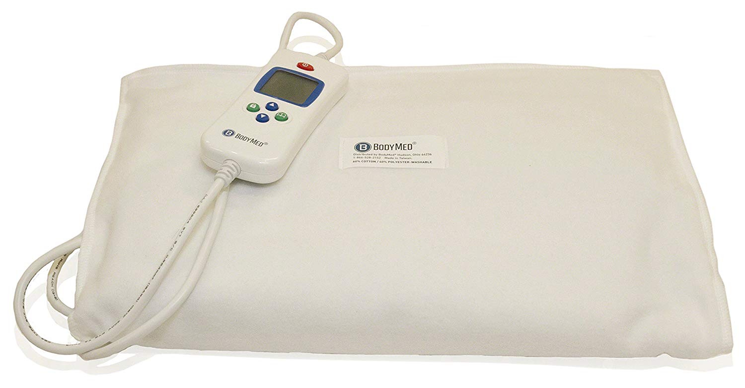 BodyMed® 14" x 27" White Digital Electric Moist Heating Pad | Active ...