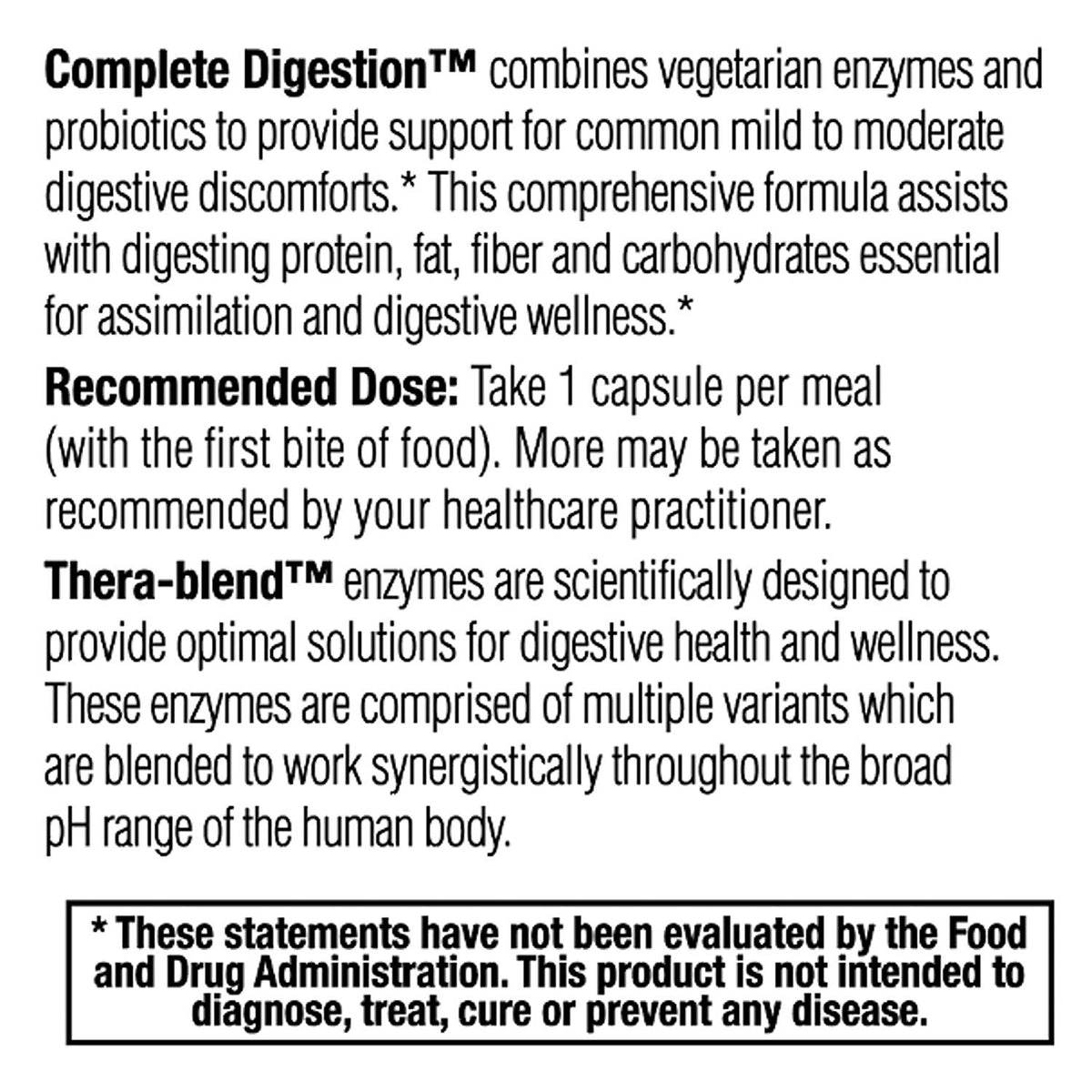 Enzyme Science - Complete Digestion - Full Spectrum Digestive Enzyme F ...