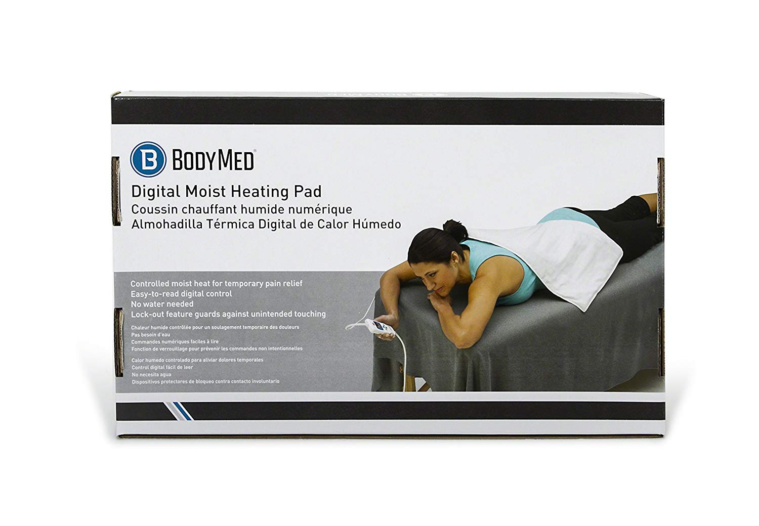 BodyMed® 14" x 14" White Digital Electric Moist Heating Pad | Active ...
