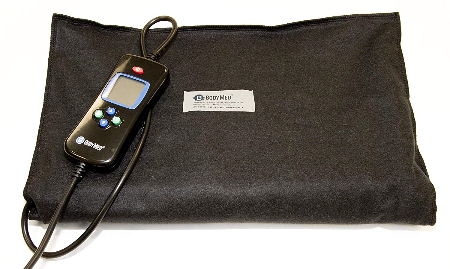 BodyMed® 14" x 27" Black Digital Electric Moist Heating Pad | Active ...